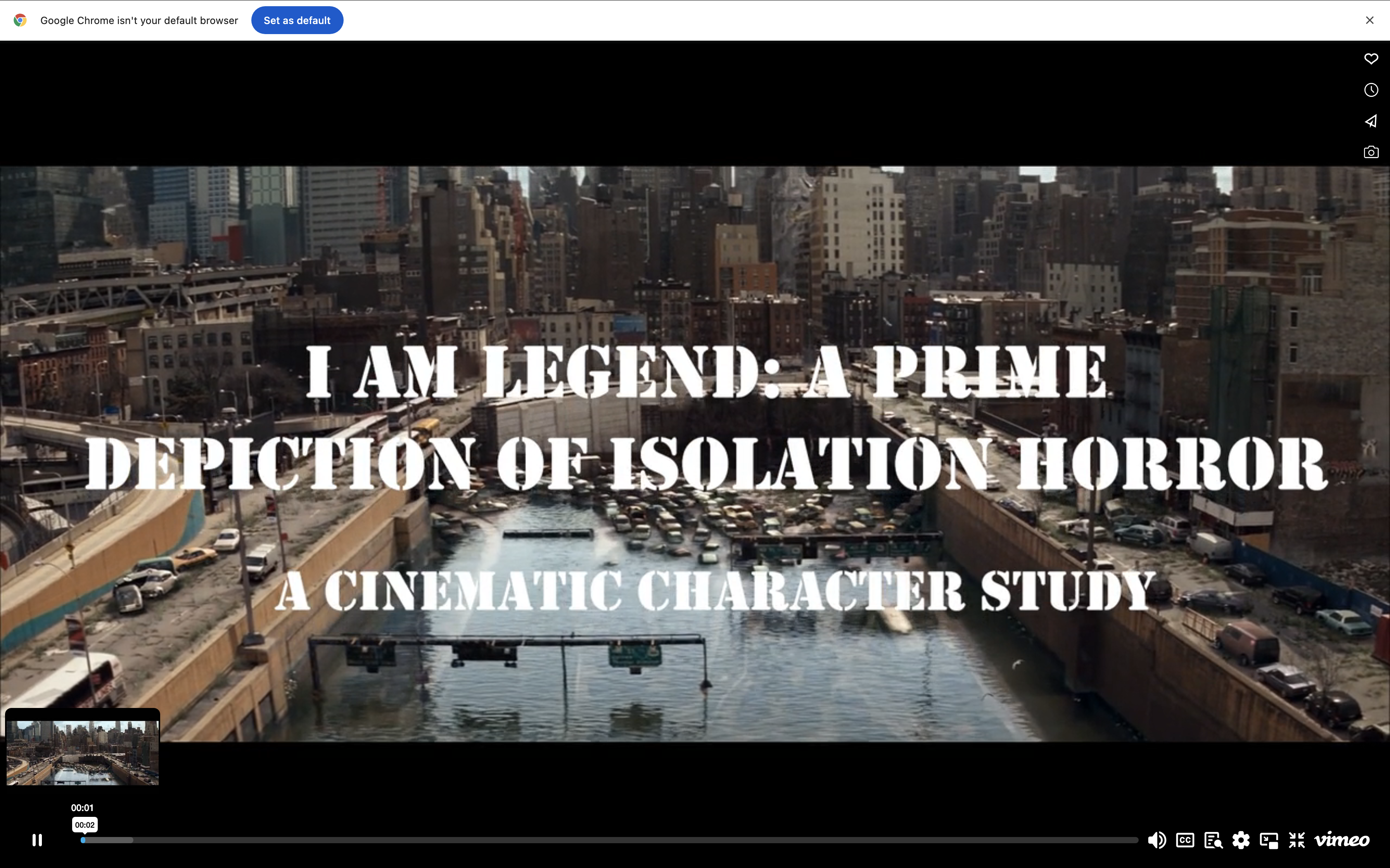 I Am Legend: A Prime Depiction of Isolation Horror by Jake Diamond ...